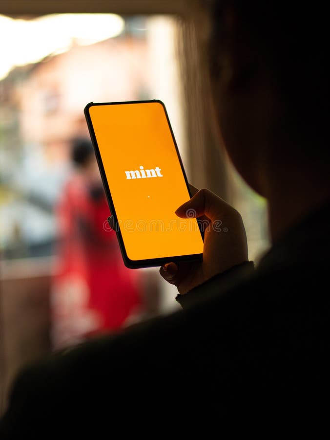 Assam, India - November 29, 2020 : Mint Logo on Phone Screen Stock ...