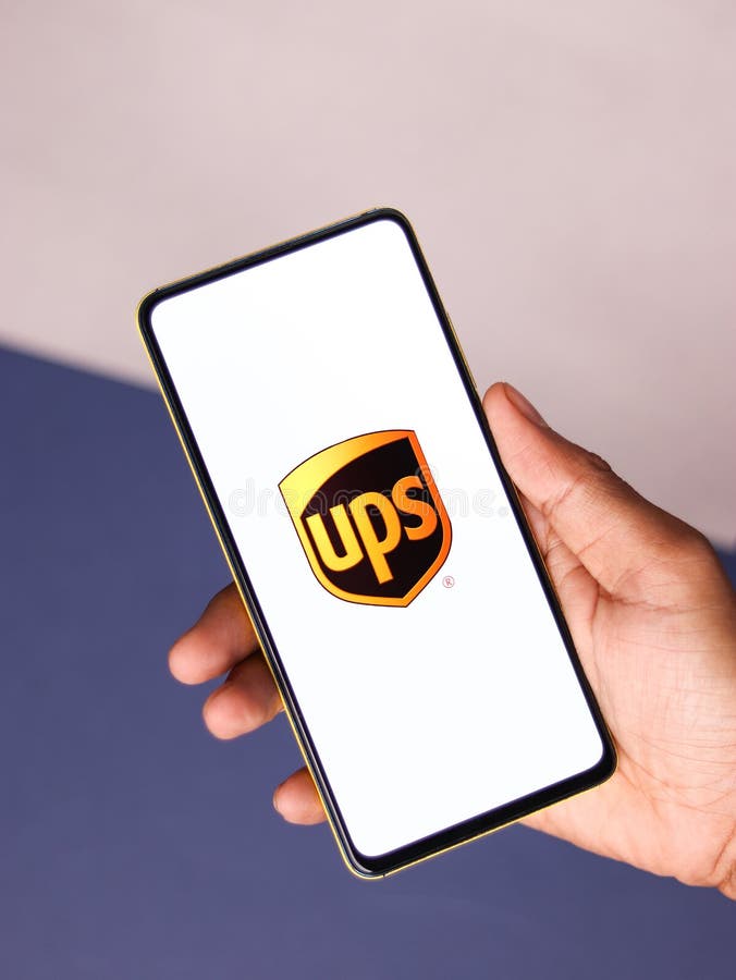 Assam, India - November 15, 2020 : UPS Logo on Phone Screen Stock Image ...