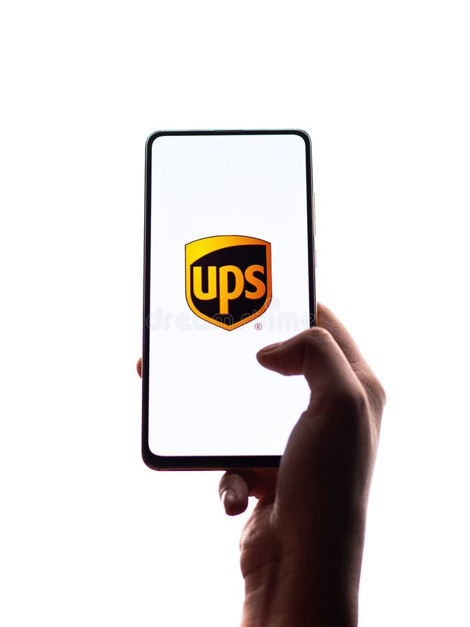 Assam, India - November 15, 2020 : UPS Logo on Phone Screen Stock Image ...