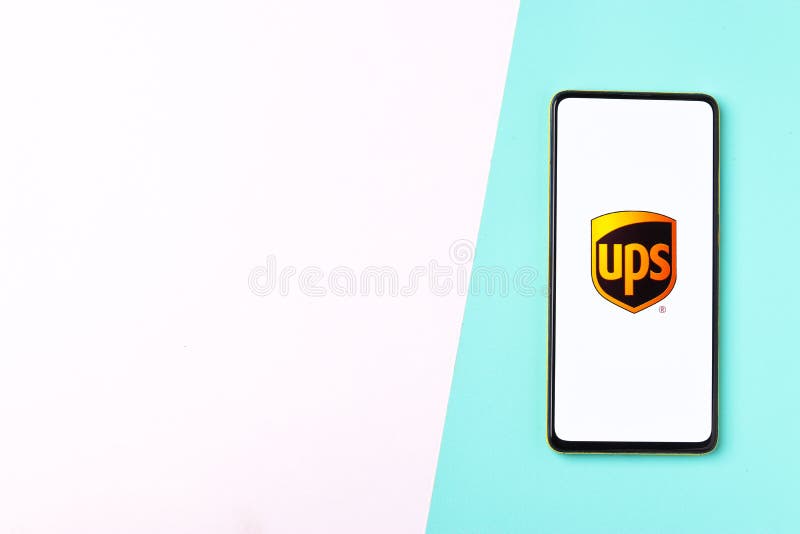 Assam, India - November 15, 2020 : UPS Logo on Phone Screen Stock Image ...