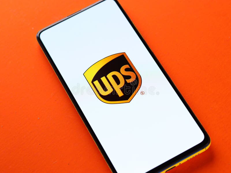 Assam, India - November 15, 2020 : UPS Logo on Phone Screen Stock Image ...