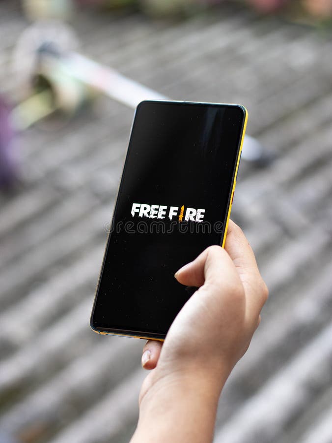 Assam, India - October 11, 2020 : Free Fire Logo on Phone Screen Stock ...
