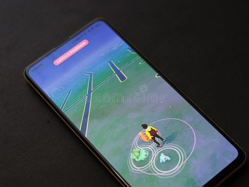 Assam, India - October 11, 2020 : Pokemon Go Logo on Phone Screen Stock ...