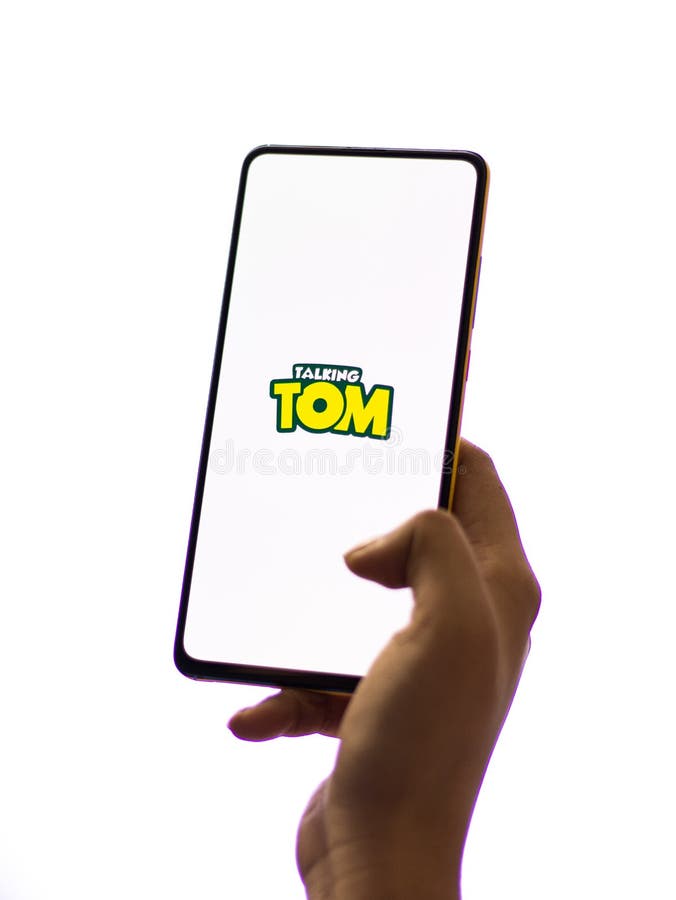 Assam, India - October 11, 2020 : Talking Tom Logo on Phone Screen ...