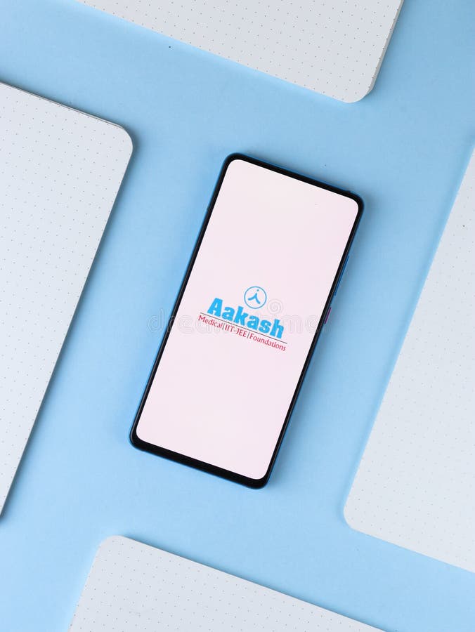 Assam, India - September 6, 2020 : Aakash Logo on Phone Screen Stock ...