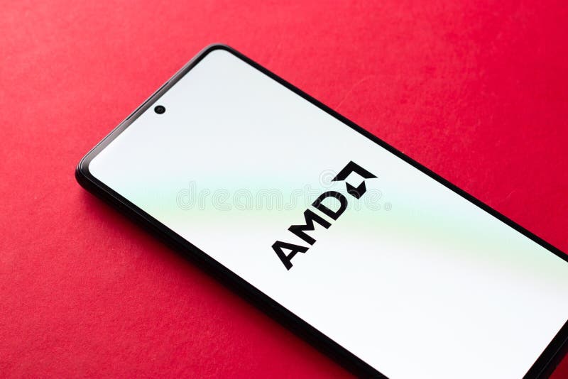Assam, India - September 24, 2020 : AMD Logo on Phone Screen Stock ...