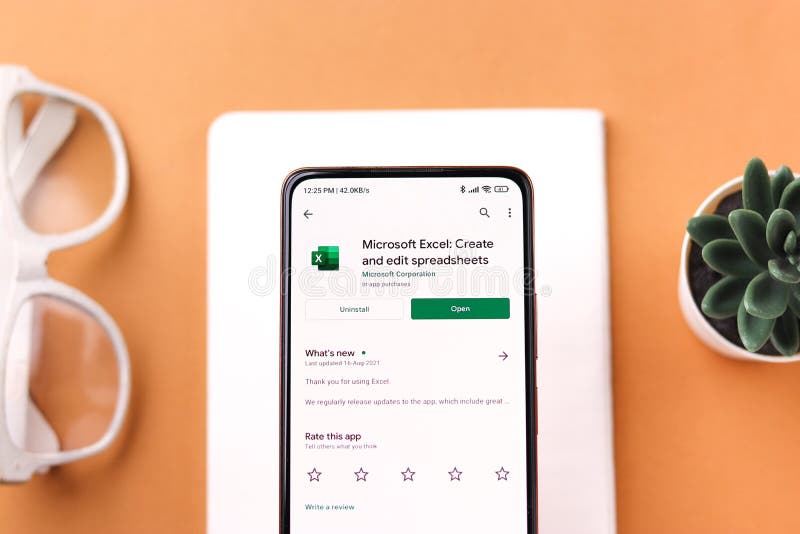Assam, India - September 6, 2020 : Microsoft Excel Logo on Phone Screen ...