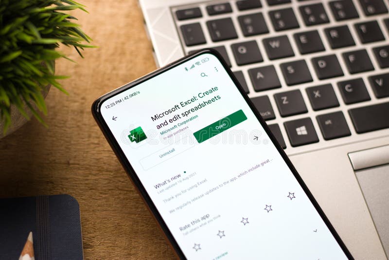 Assam, India - September 6, 2020 : Microsoft Excel Logo on Phone Screen ...