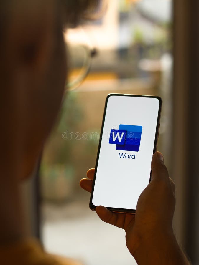 Assam, India - September 6, 2020 : Ms Word Logo on Phone Screen Stock ...