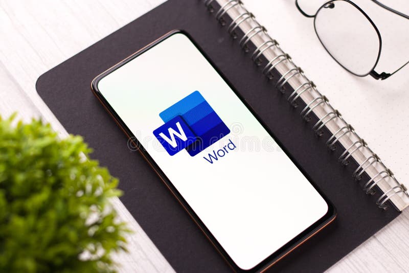 Assam, India - September 6, 2020 : Ms Word Logo on Phone Screen Stock ...