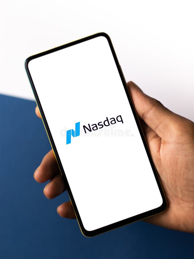 Assam, India - September 12, 2020 : Nasdaq Logo on Phone Screen Stock ...