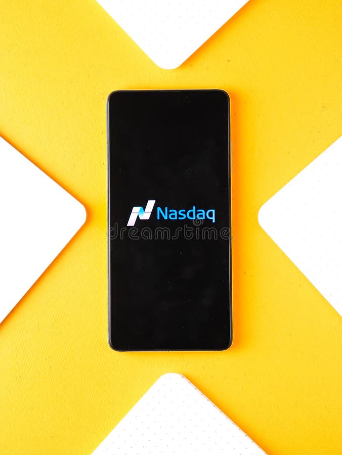 Assam, India - September 12, 2020 : Nasdaq Logo on Phone Screen Stock ...