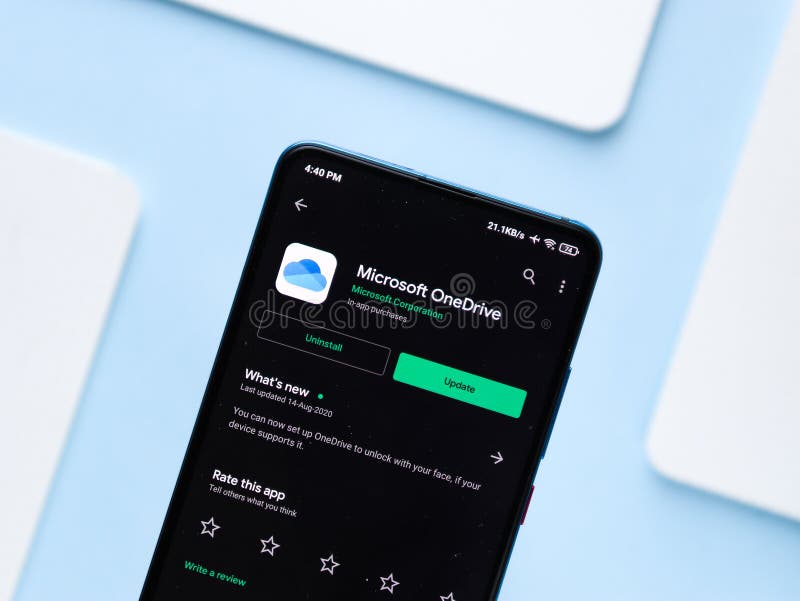 Assam, India - September 6, 2020 : Onedrive Logo on Phone Screen Stock ...