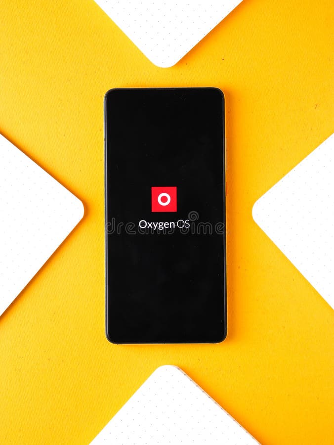 Assam, India - September 24, 2020 : Oxygen OS Logo on Phone Screen ...