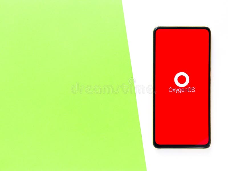 Assam, India - September 24, 2020 : Oxygen OS Logo on Phone Screen ...