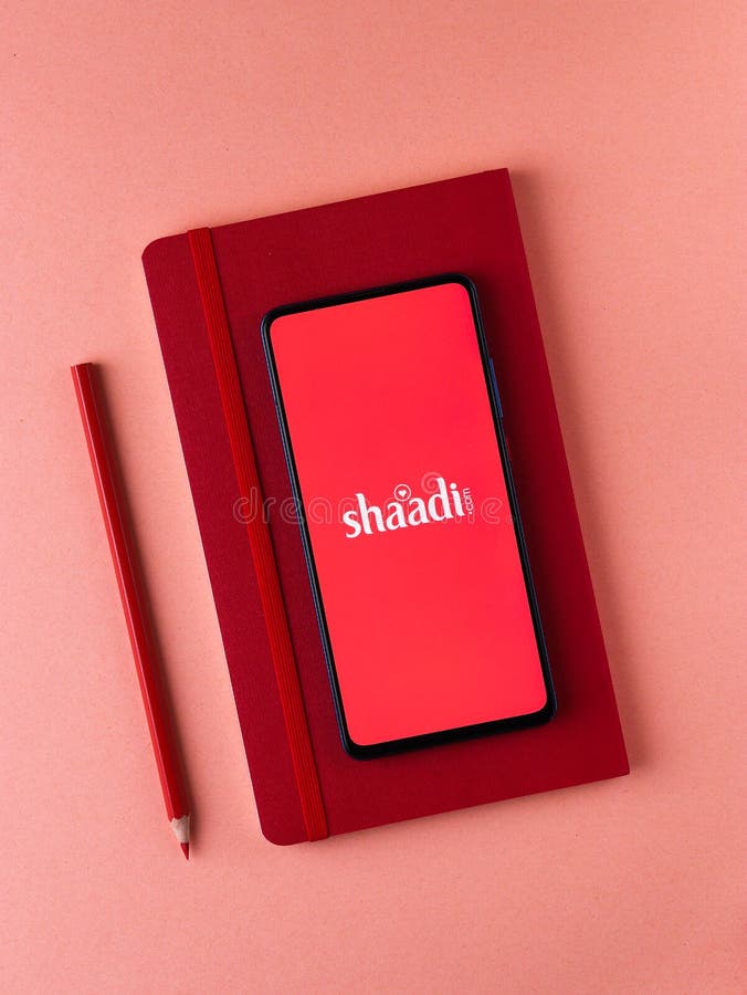 Assam, India - September 6, 2020 : Shaadi Logo on Phone Screen Stock ...
