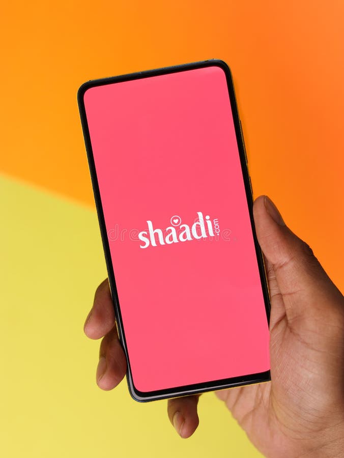 Assam, India - September 6, 2020 : Shaadi Logo on Phone Screen Stock ...