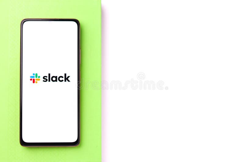 Assam, India - September 18, 2020 : Slack Logo on Phone Screen Stock ...