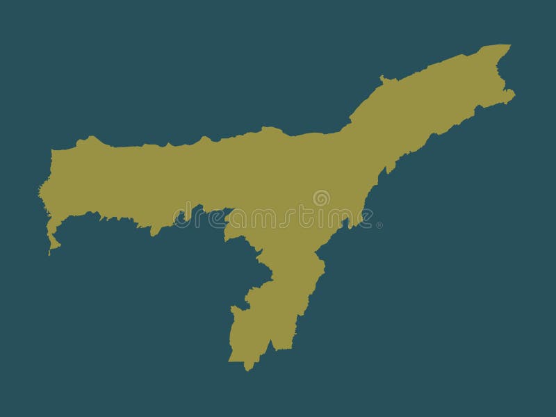 Assam, India. Solid. No Legend Stock Illustration - Illustration of ...