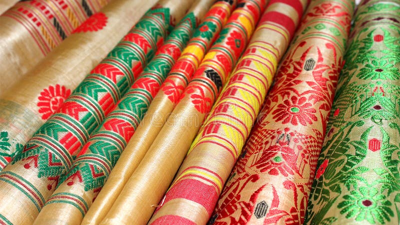 Assam Silk stock photo. Image of luxury, cloth, sador - 83711364