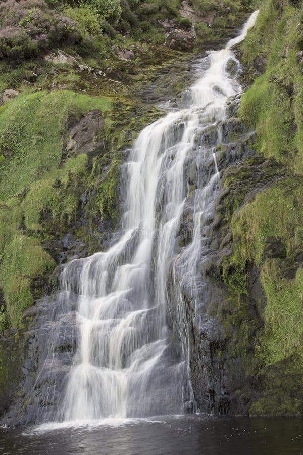 Assaranca Waterfall, Ardara, Donegal, Ireland Stock Photo - Image of ...