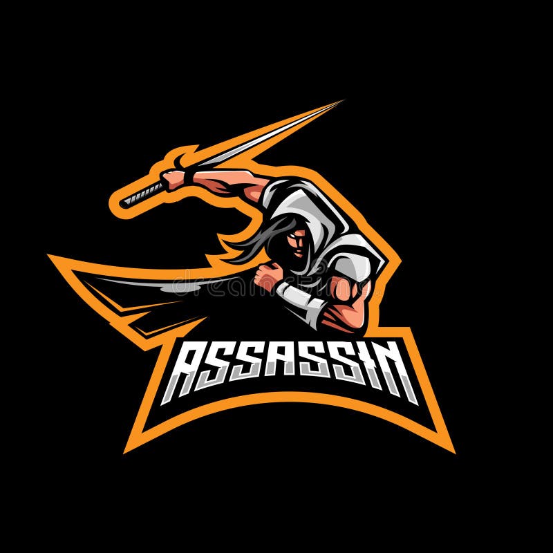 Assassin Mascot Esport Logo Design Illustrations Vector Template, Logo ...