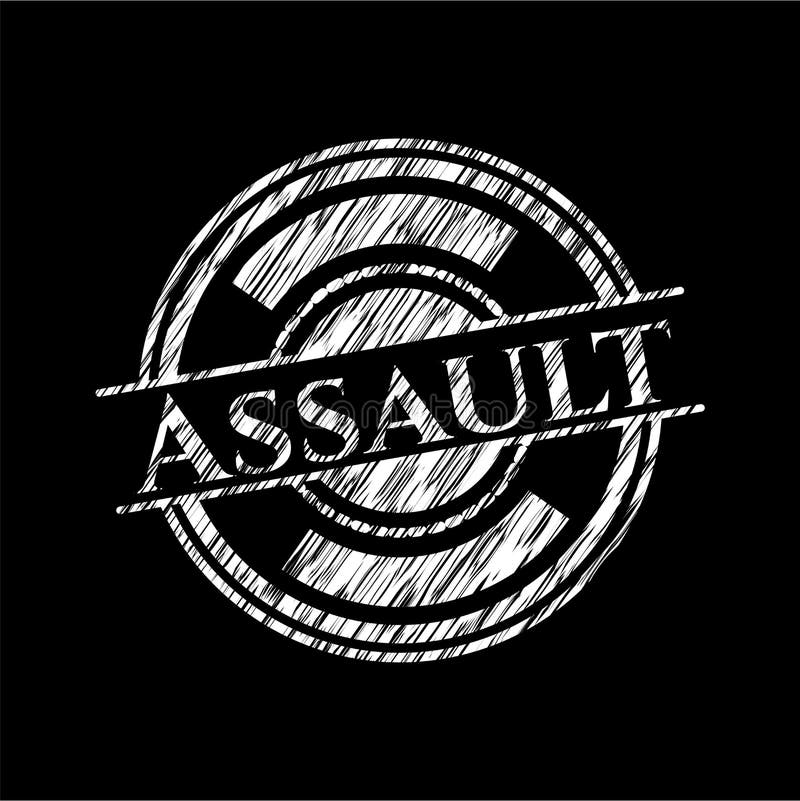 Assault with Chalkboard Texture. Vector Illustration Stock Vector ...