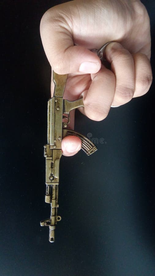 Assault Gun Ak 47 . Key Ring Stock Photo - Image of weapon, trigger ...