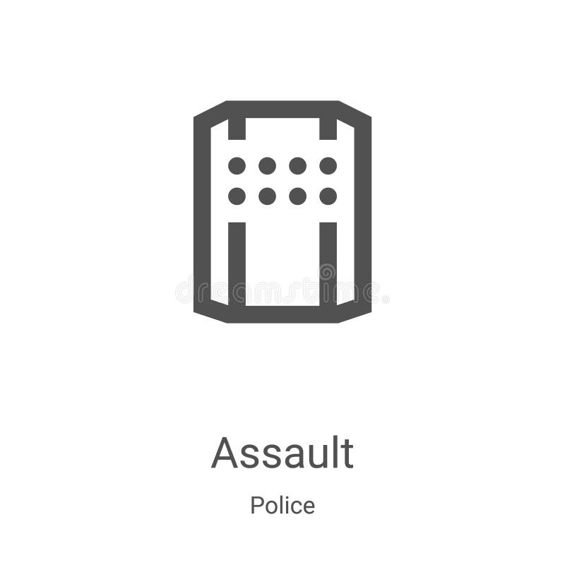 Assault Icon. Isolated Assault Icon Vector Illustration from Army and ...