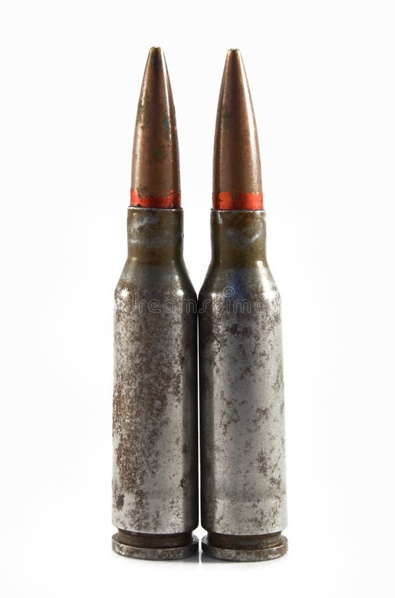 Assault rifle cartridges stock image. Image of military - 16181225