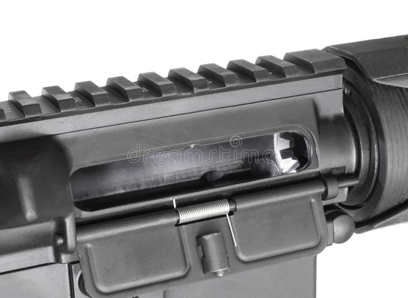 Assault Rifle that Has Its Chamber Empty Stock Photo - Image of metal ...