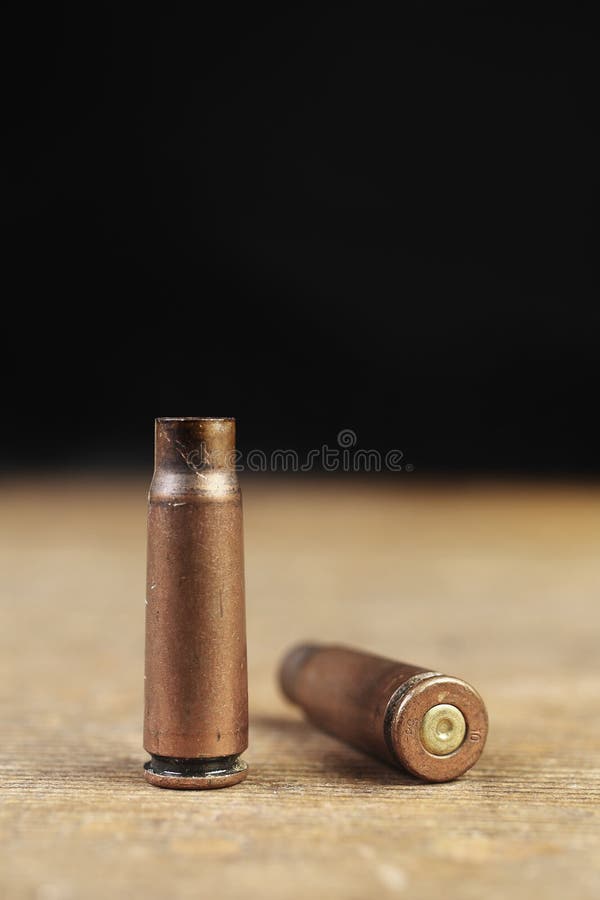 Rifle Shells with Green Tipped Bullets Stock Image - Image of m855 ...