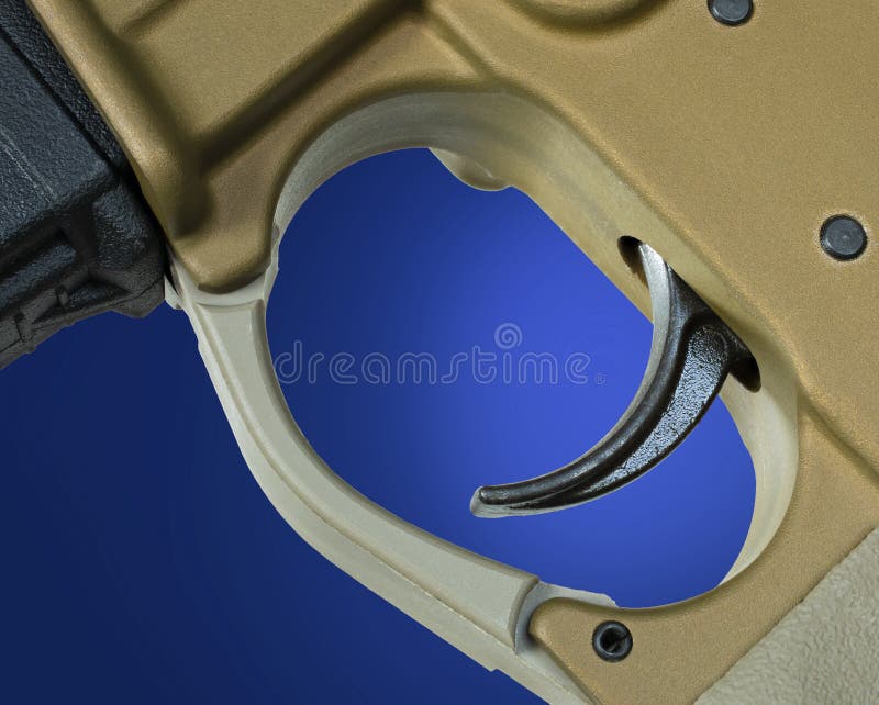 Trigger for a Blue Plastic Water Gun Stock Image - Image of plastic ...
