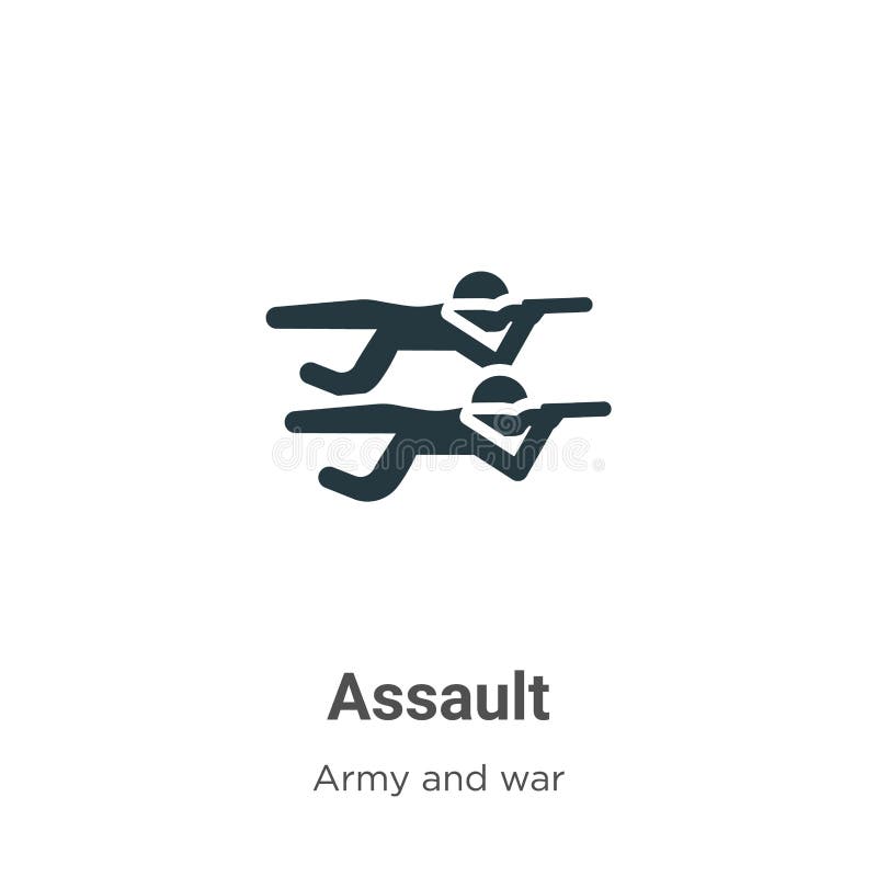 Assault Icon in Filled, Thin Line, Outline and Stroke Style. Vector ...
