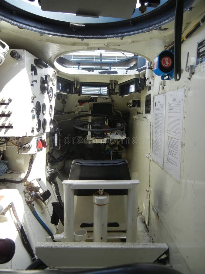 Assault Vehicle Drivers Seat Editorial Stock Image - Image of assault ...