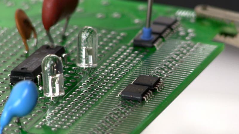 Assemble Circuit with Surface Mount IC by Hand Stock Video - Video of ...