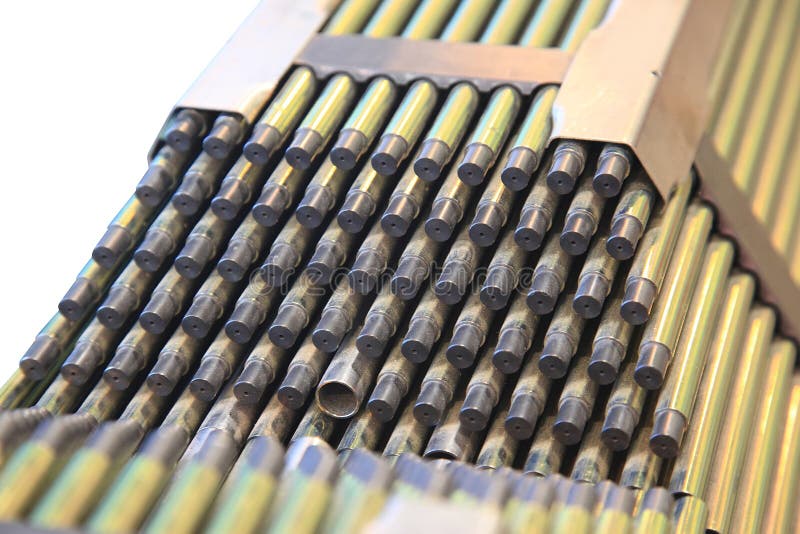 Barre Di Combustibile Nucleare. Fondo Delle Barre Metalliche ...
