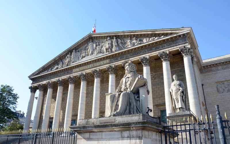 L'assemblea Nazionale Francese Bourbon Palace Paris France Fotografia ...