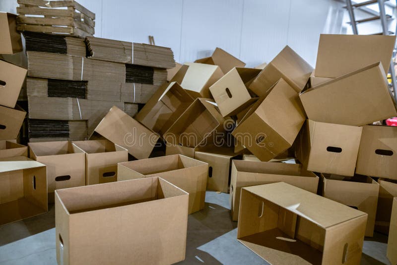 Assembled and Disassembled Folding Cardboard Boxes of Perforated Sheets ...