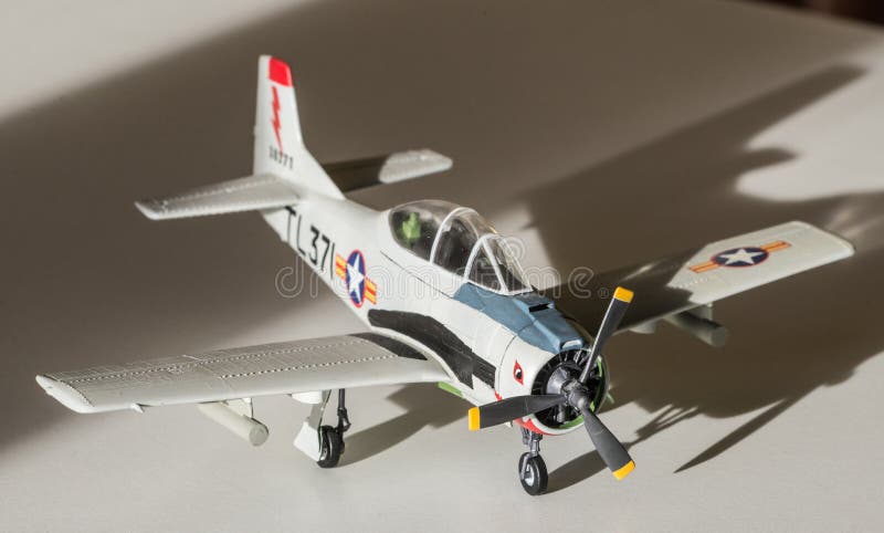 Assembled and Painted Plastic Airplane Model Kit Editorial Photo ...