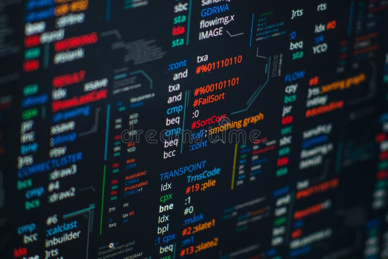 Assembler stock image. Image of application, point, command - 53789321