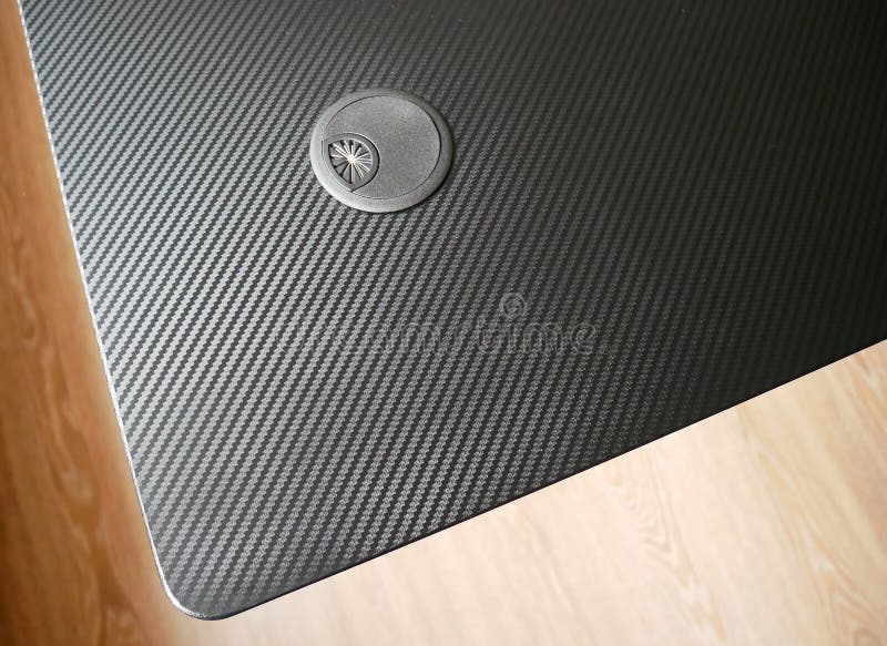 Assembling a Computer Desk at Home. Black Table for Gaming Computer ...