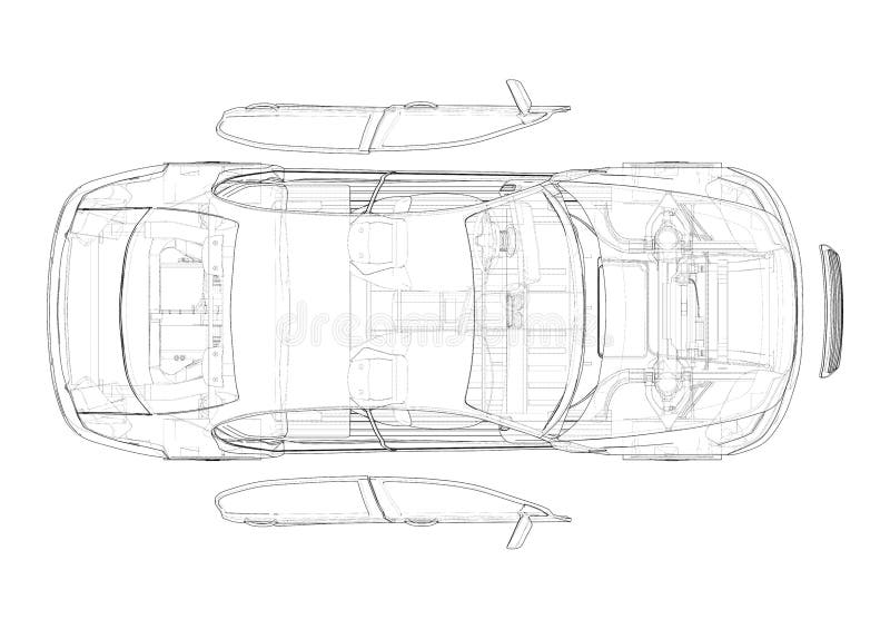 Isometric Electric Car Blueprint Stock Illustrations – 115 Isometric ...