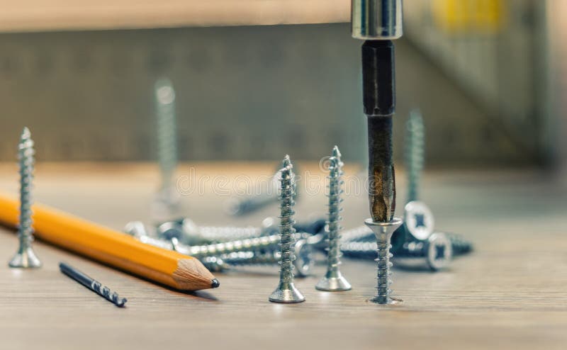 Assembling of Furniture Power Tools Stock Photo - Image of installation ...