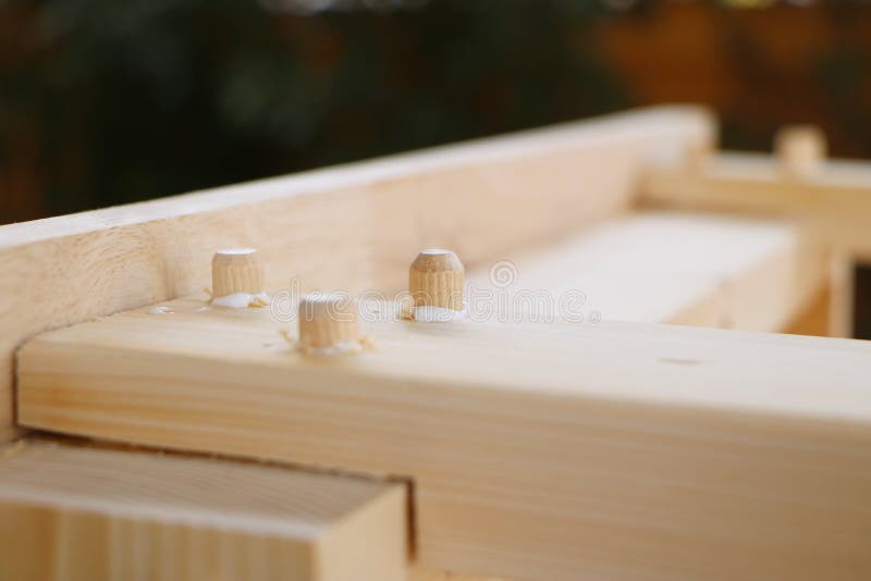 Assembling Furniture, Wooden Dowel Stock Image - Image of assembly ...