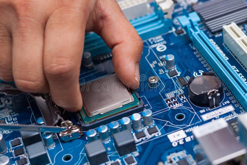 Assembling High Performance Personal Computer Stock Photo - Image of ...