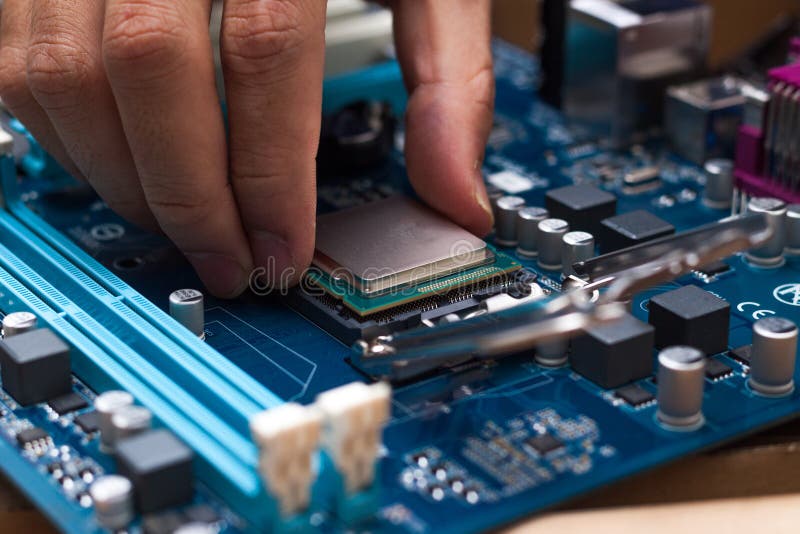 Assembling High Performance Personal Computer Stock Image - Image of ...
