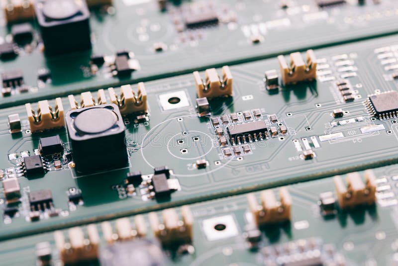 Assembling Line - Electronics Stock Image - Image of mother, macro ...