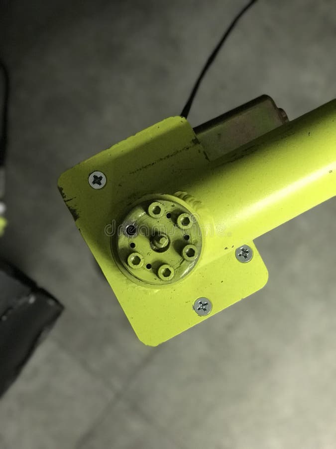 Modern Robotics - the Leg of a New Machine with Four Wheels Stock Photo ...