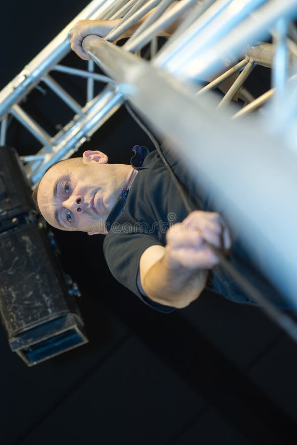 Assembling Stage on Stadium Stock Image - Image of rock, modern: 93907619